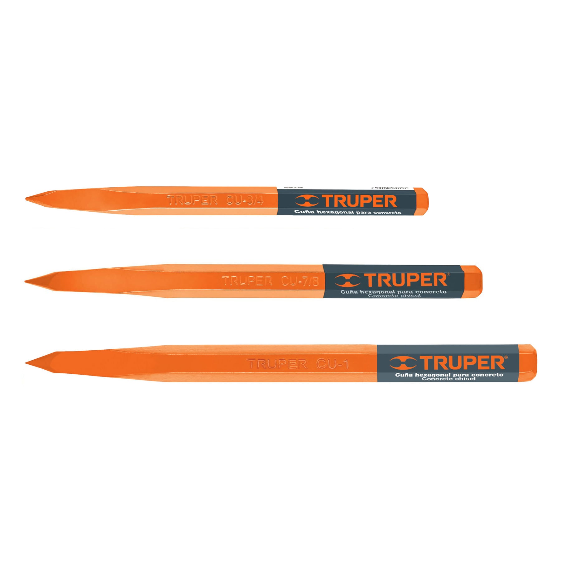 CINCEL HEXAGONAL TRUPER P/CONCRETO 3/4´´ (CU-3/4) | Aceitera Regional