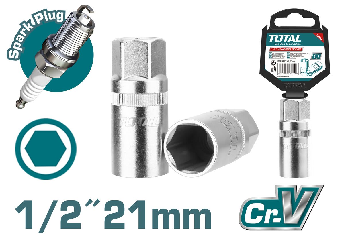 DADO PARA BUJIA DE 1/2´´ TOTAL 21MM (THSPS12216) | Aceitera Regional