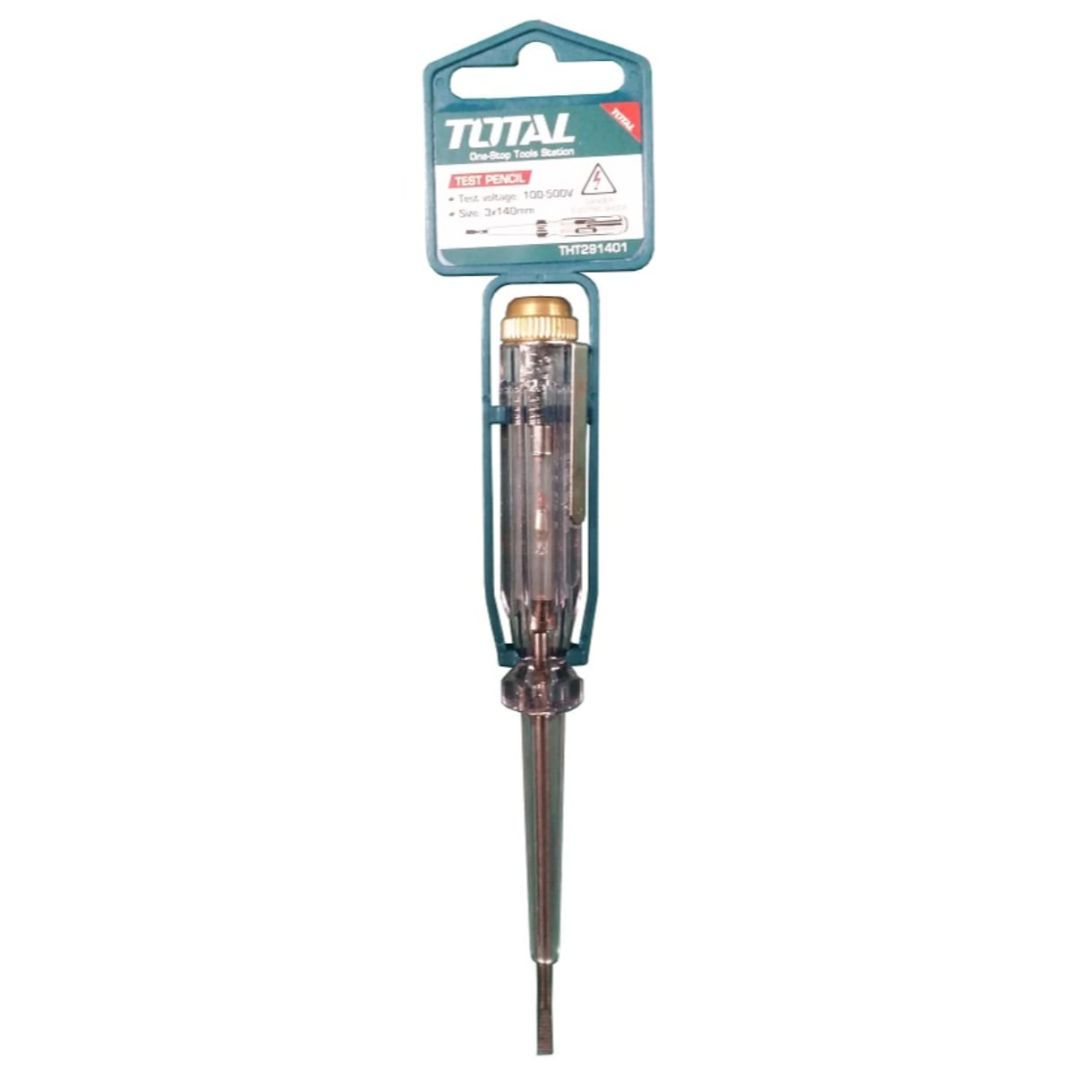 DESTORNILLADOR TEST ELECTRICO TOTAL 100 A 500V 14CM (THT291408 ...