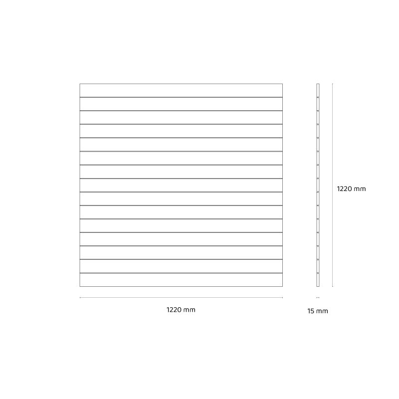 Panel Ranurado de MDF Color Blanco | Rackexpress Home Chile | Todo Para ...