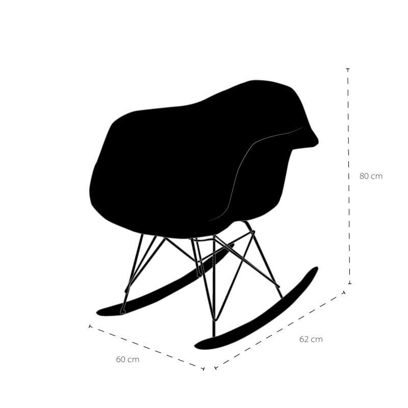 Mecedora Eames Modelo Patchwork | Fold Chile | Deco - Eventos - Hogar - Terraza