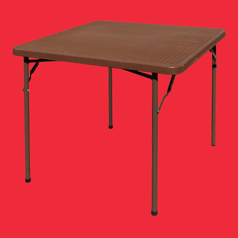 Mesa Plegable Cuadrada Poli-Rattan 88 Centímetros | Fold Chile