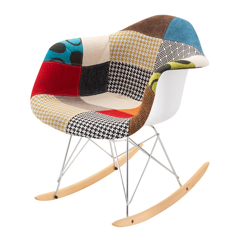 Mecedora Eames Modelo Patchwork | Fold Chile | Deco - Eventos - Hogar - Terraza