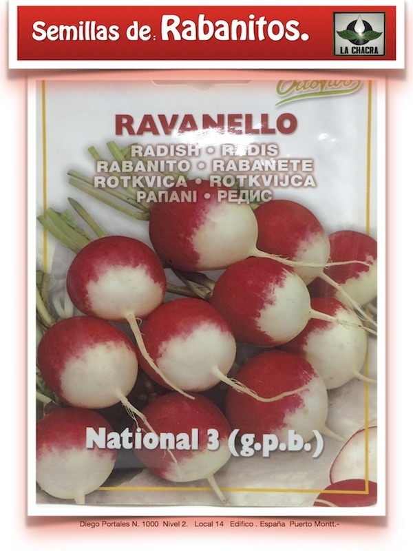 Rabanitos Punta Blanca | Semillas La Chacra