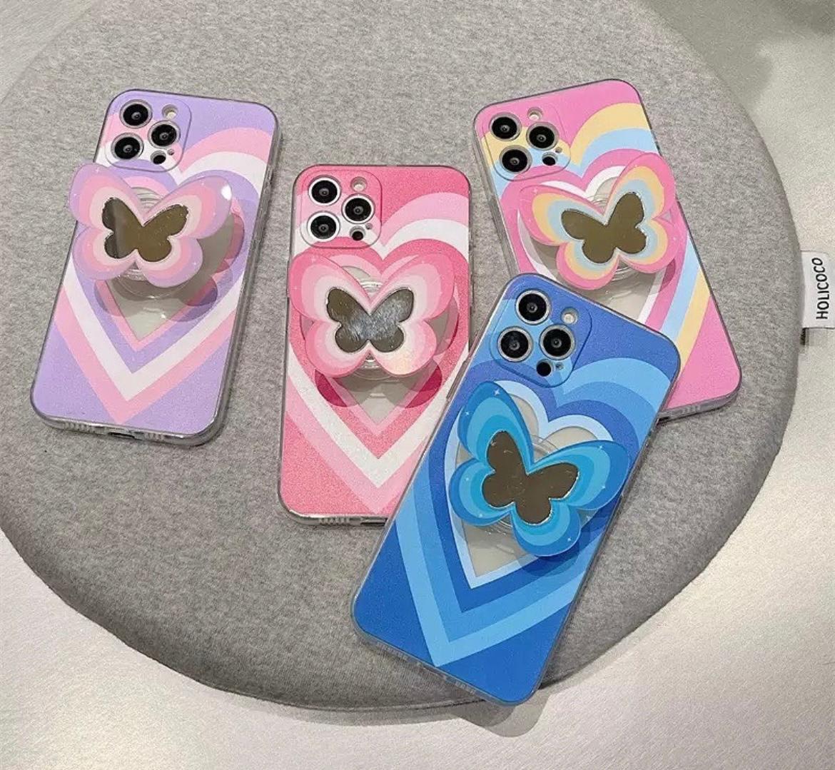 Case Popsocket Mariposa IPhone 13 Pro amarillo | Carli Cosas