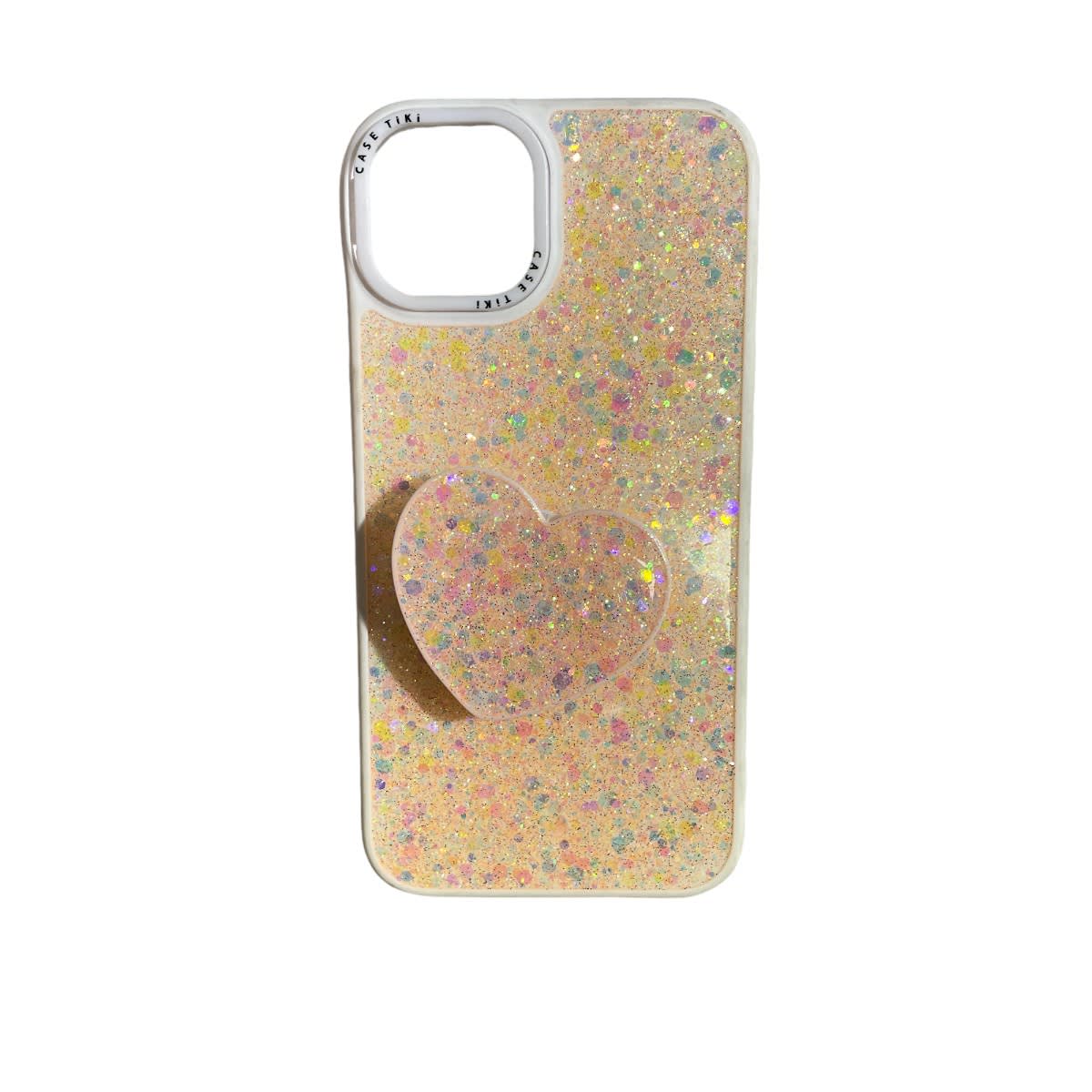 iPhone 13 Brillo popsocket corazón rosa | Carli Cosas