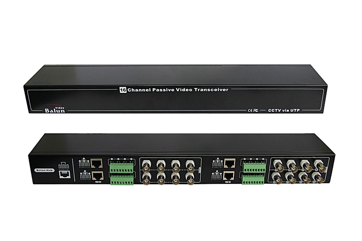 BALUN / TRANSCEPTOR 16 CANALES PASIVO HD TVI/CVI/AHD RACKEABLE VV ...