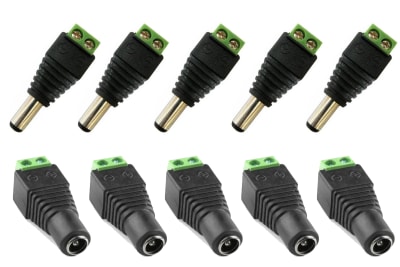KIT BOLSA 100 CONECTORES JACK DC MACHO ATORNILLADO W-MDCP | Ikseg Store