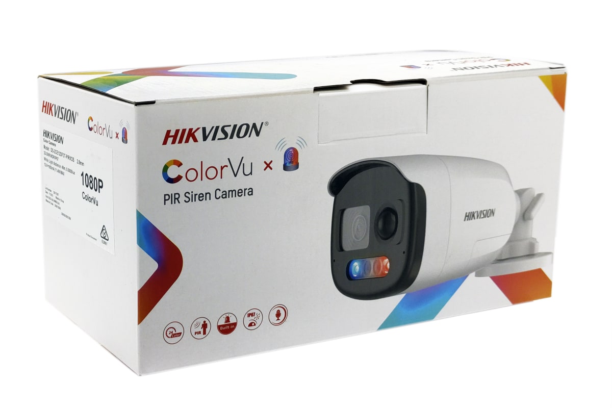 CAMARA BULLET FULL HD 2MP COLORVU 2.8MM IR 40METROS + SIRENA + AUDIO ...