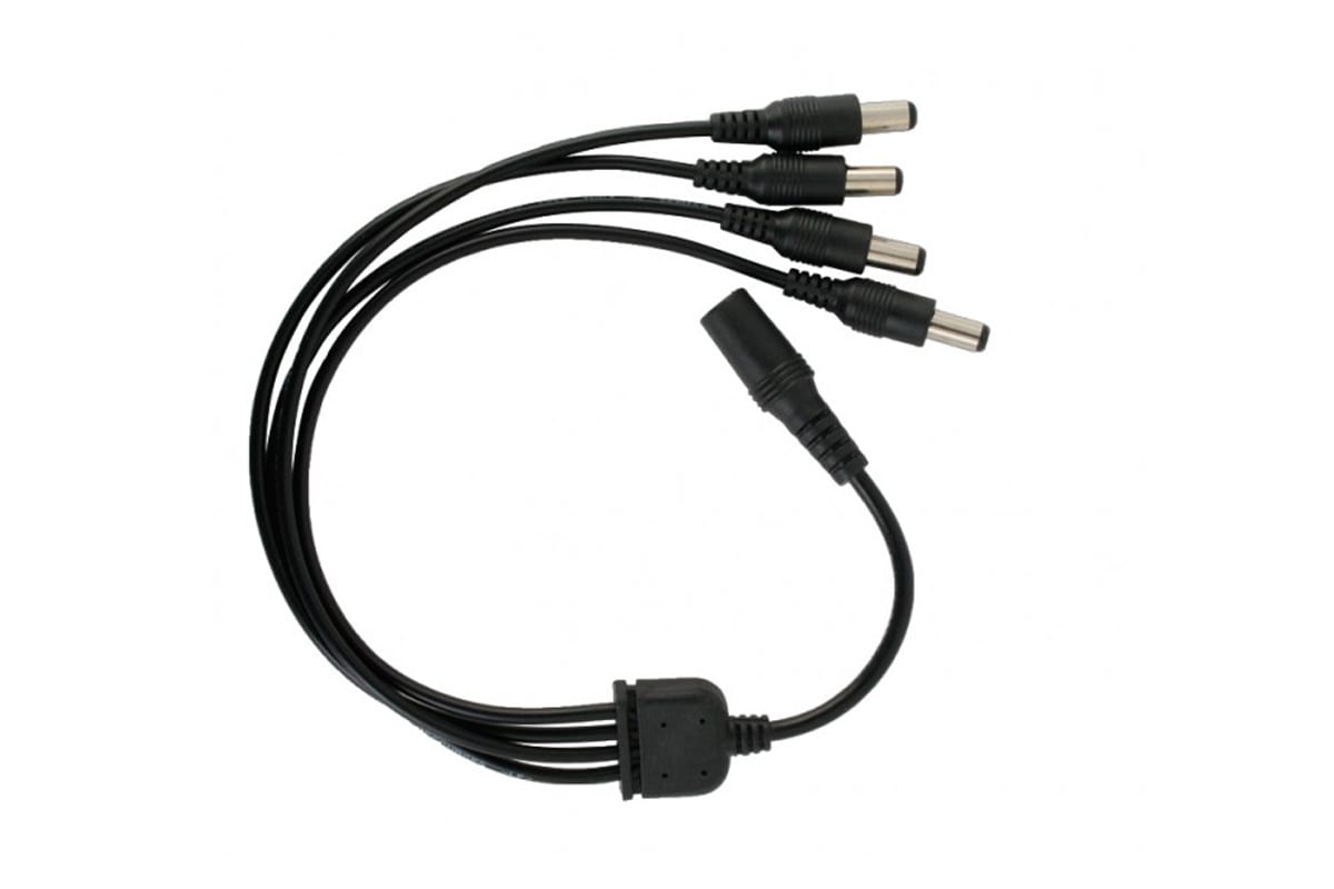 CABLE DE PODER SPLITTER 1 A 4 CONECTOR DE ALIMENTACION PARA 4 CAMARAS ...