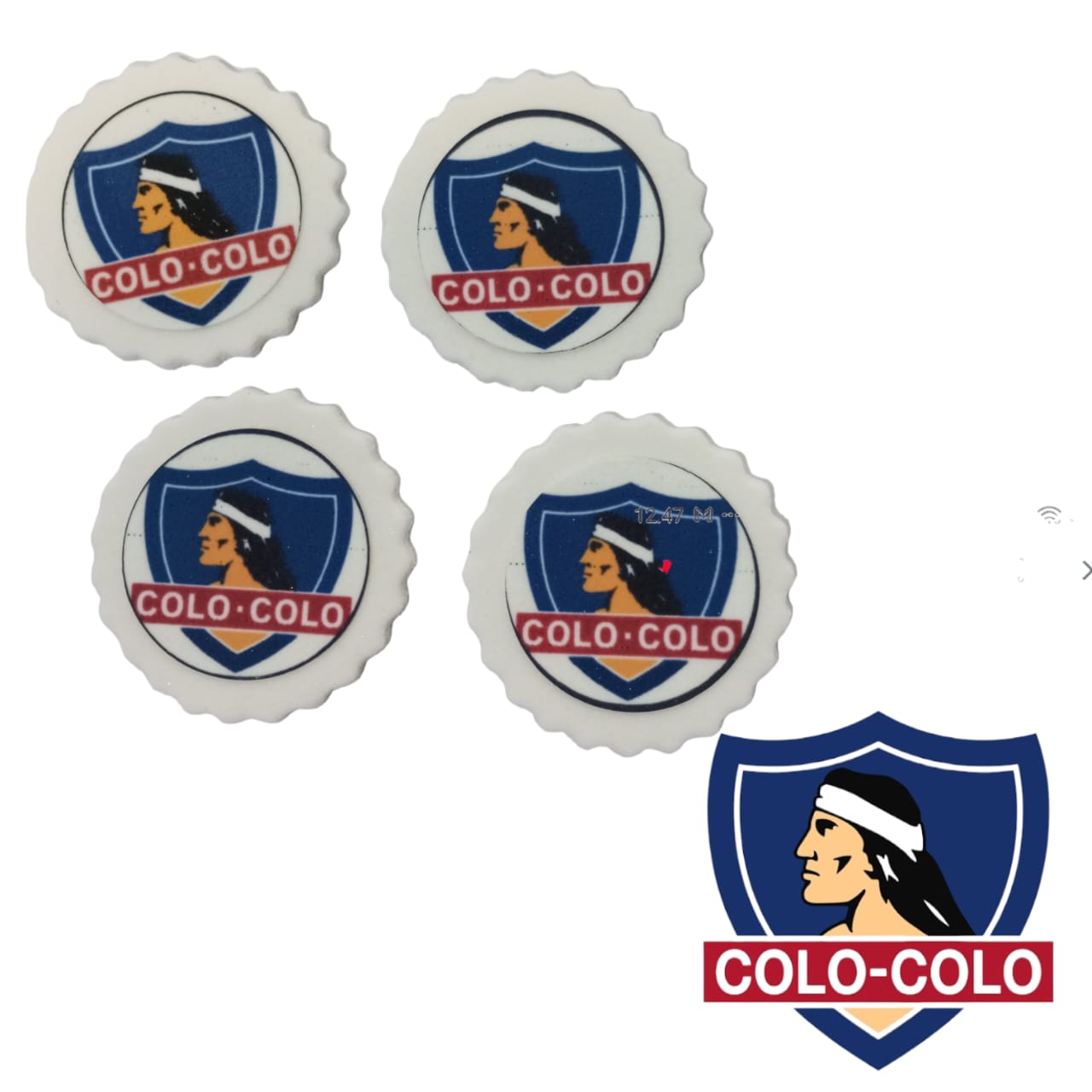 Decoracion de Azucar Colo Colo 4u. | Otarola Reposteria y Cotillon