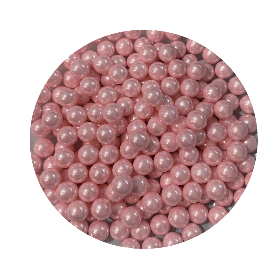 Perla Rosa Pastel 10mm. | Otarola Reposteria y Cotillon