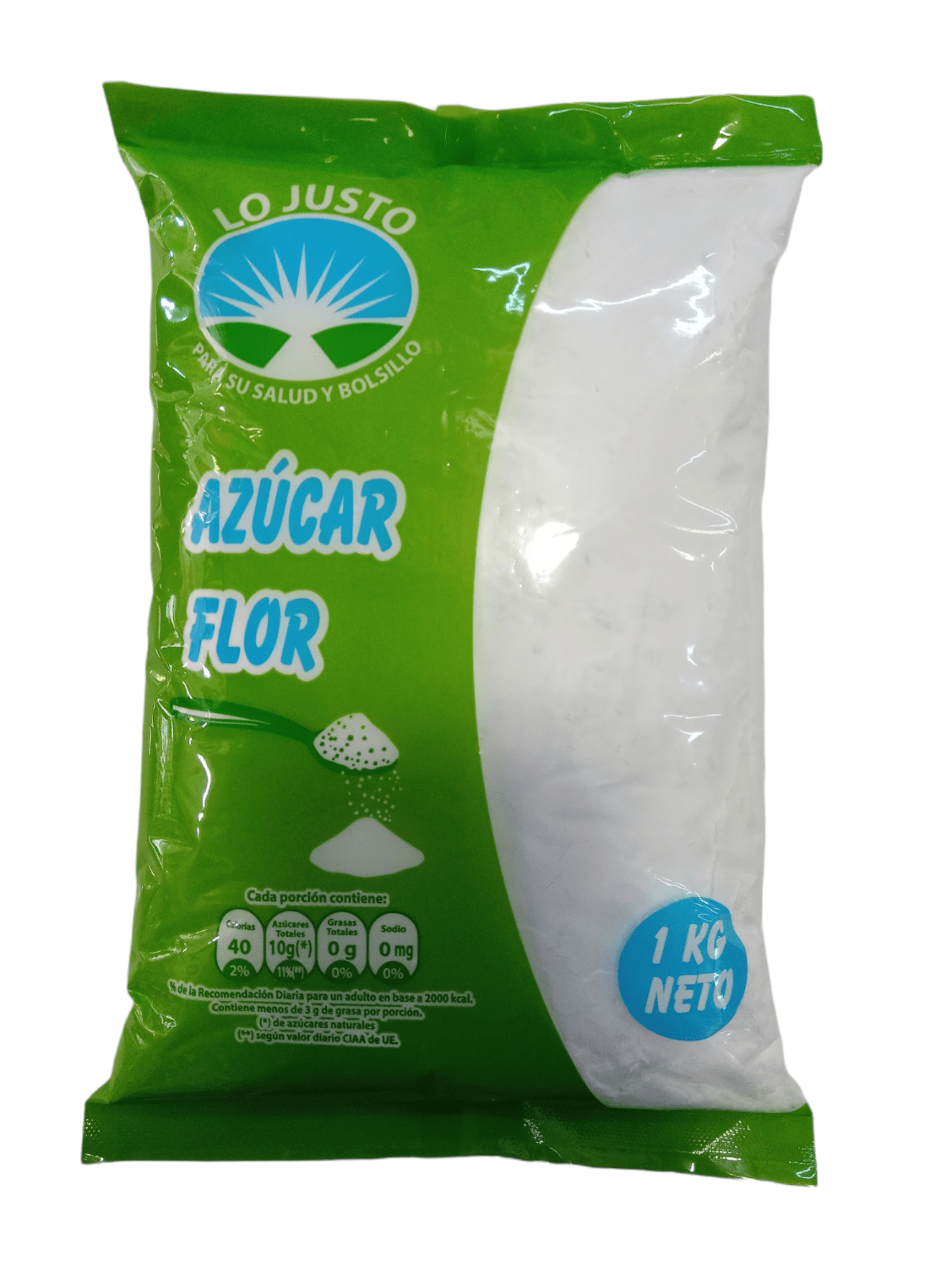 Azúcar Flor 1 Kg. Lo Justo | Otarola Reposteria y Cotillon