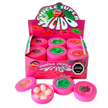 Chicles Super Acido 24 u. | Otarola Reposteria y Cotillon