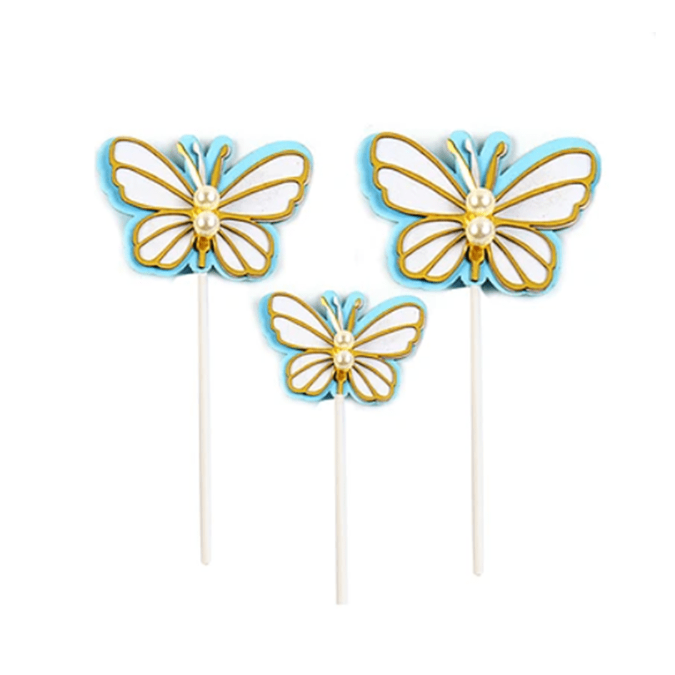 Topper Mariposa 3 piezas Belina | Otarola Reposteria y Cotillon