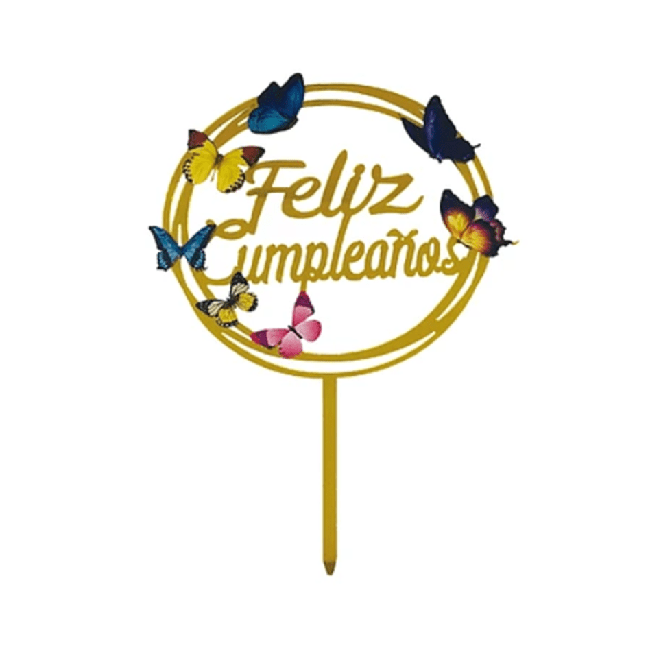 Topper Mariposa Belina | Otarola Reposteria y Cotillon