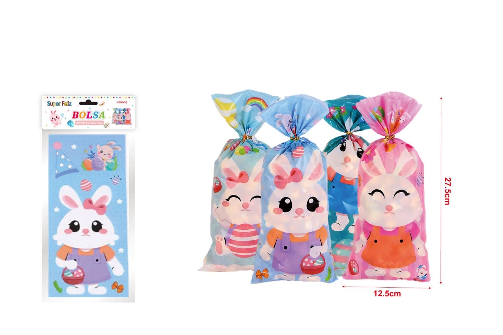 Bolsa de Dulces Conejos surtido 10u. | Otarola Reposteria y Cotillon