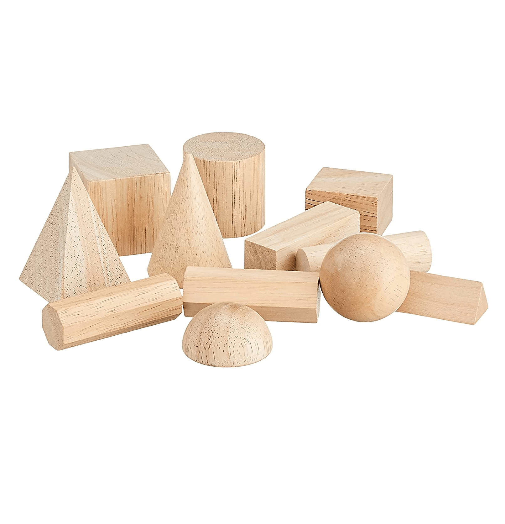 FIGURAS GEOMÉTRICAS MADERA. SET DE 12 | INDAGA CIENCIAS