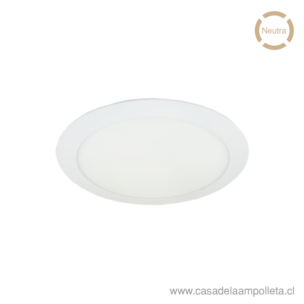 PANEL LED REDONDO EMBUTIDO 12W - BLANCO NEUTRO (4000K) | Casa de la ...