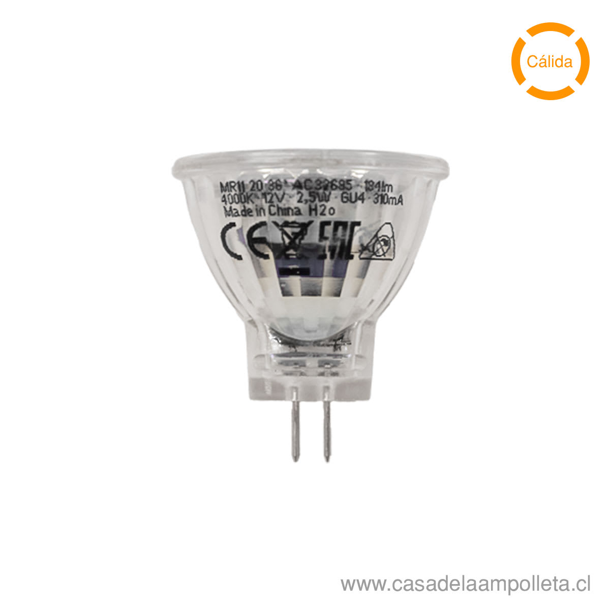 AMPOLLETA LED DICROICA MR11 12V 2.5W - OSRAM | Casa de la Ampolleta