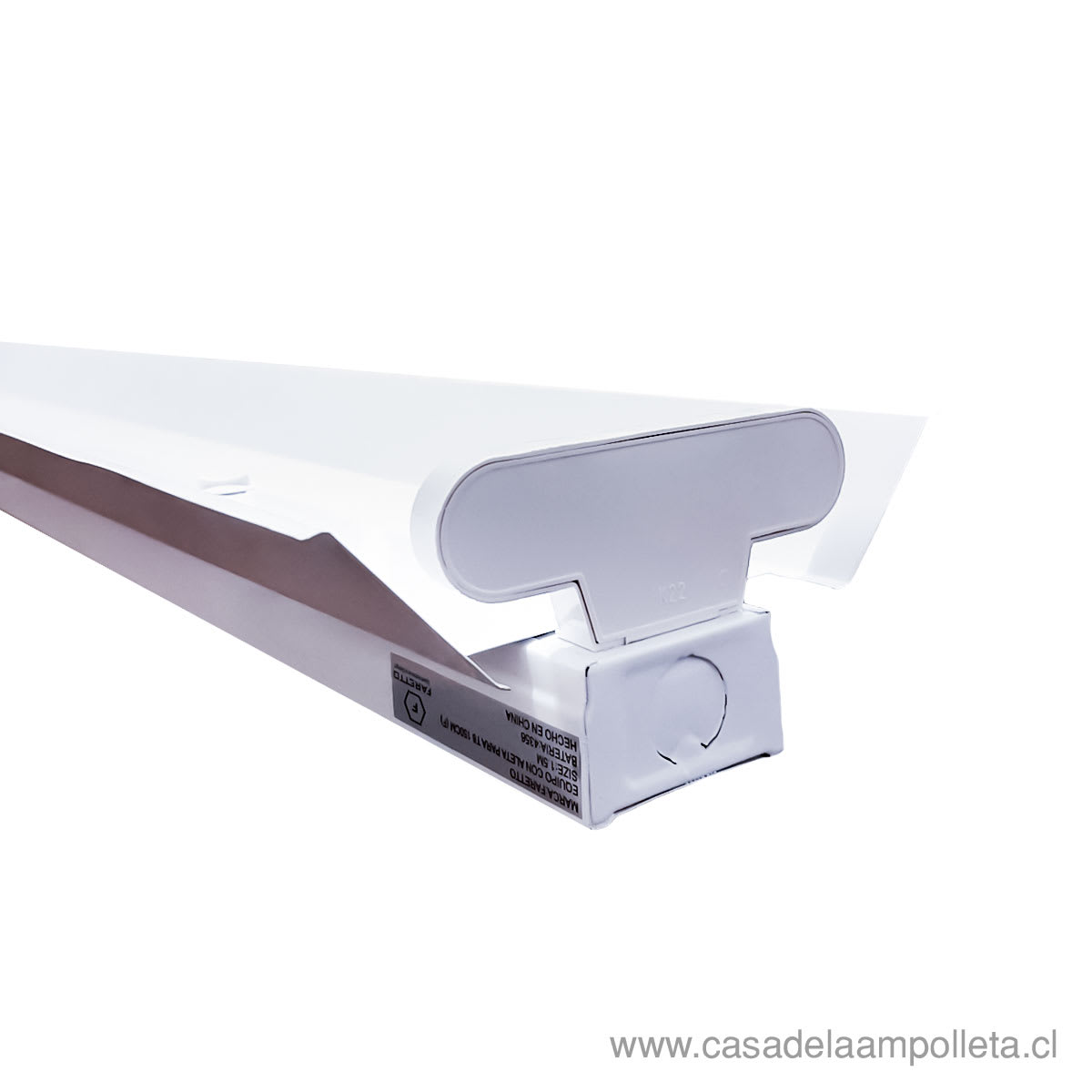 BASE PARA TUBO LED CON ALAS 150CM 2X25W - FARETTO | Casa de la Ampolleta
