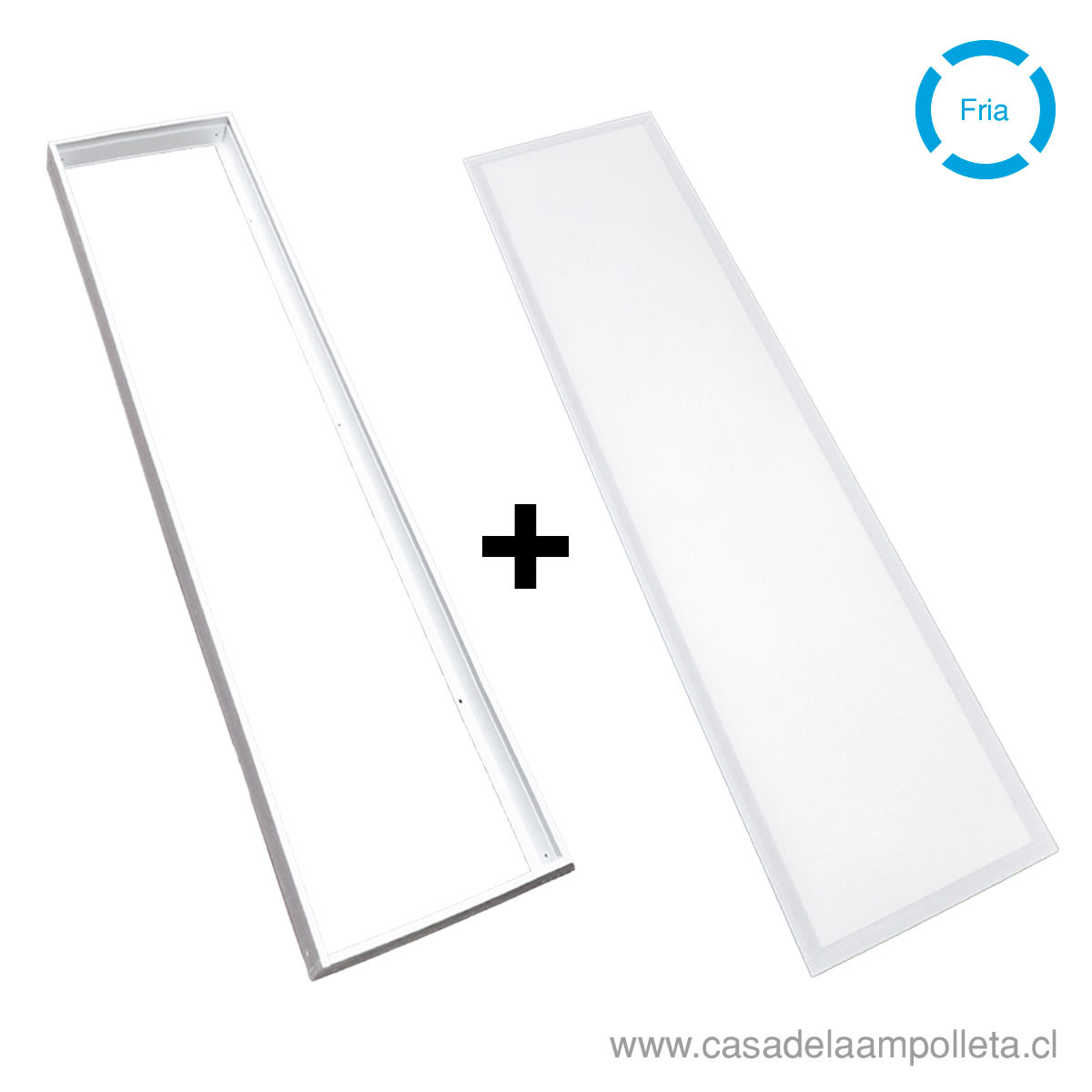 PANEL LED 120X30 48W SOBREPUESTO (INCLUYE MARCO) - BLANCO FRÍO (6500K ...
