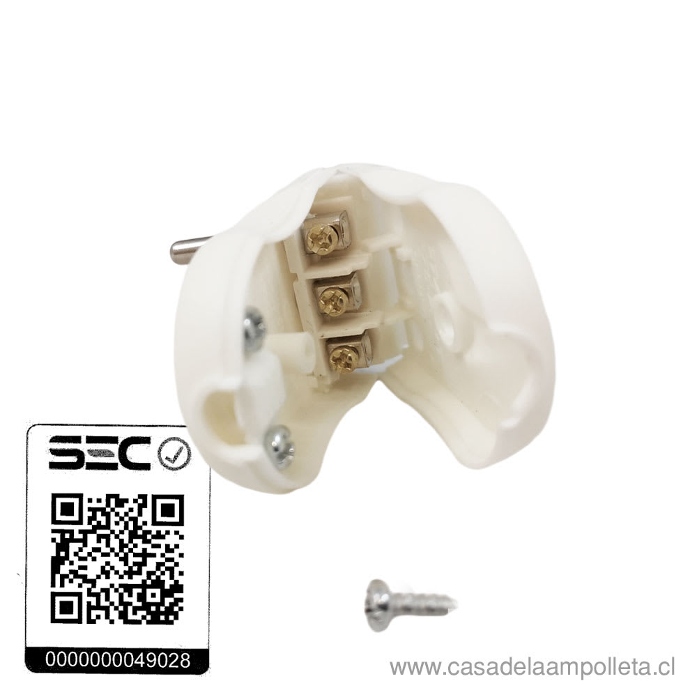 ENCHUFE MACHO CONVERTIBLE CON TIERRA - MARFIL | Casa de la Ampolleta