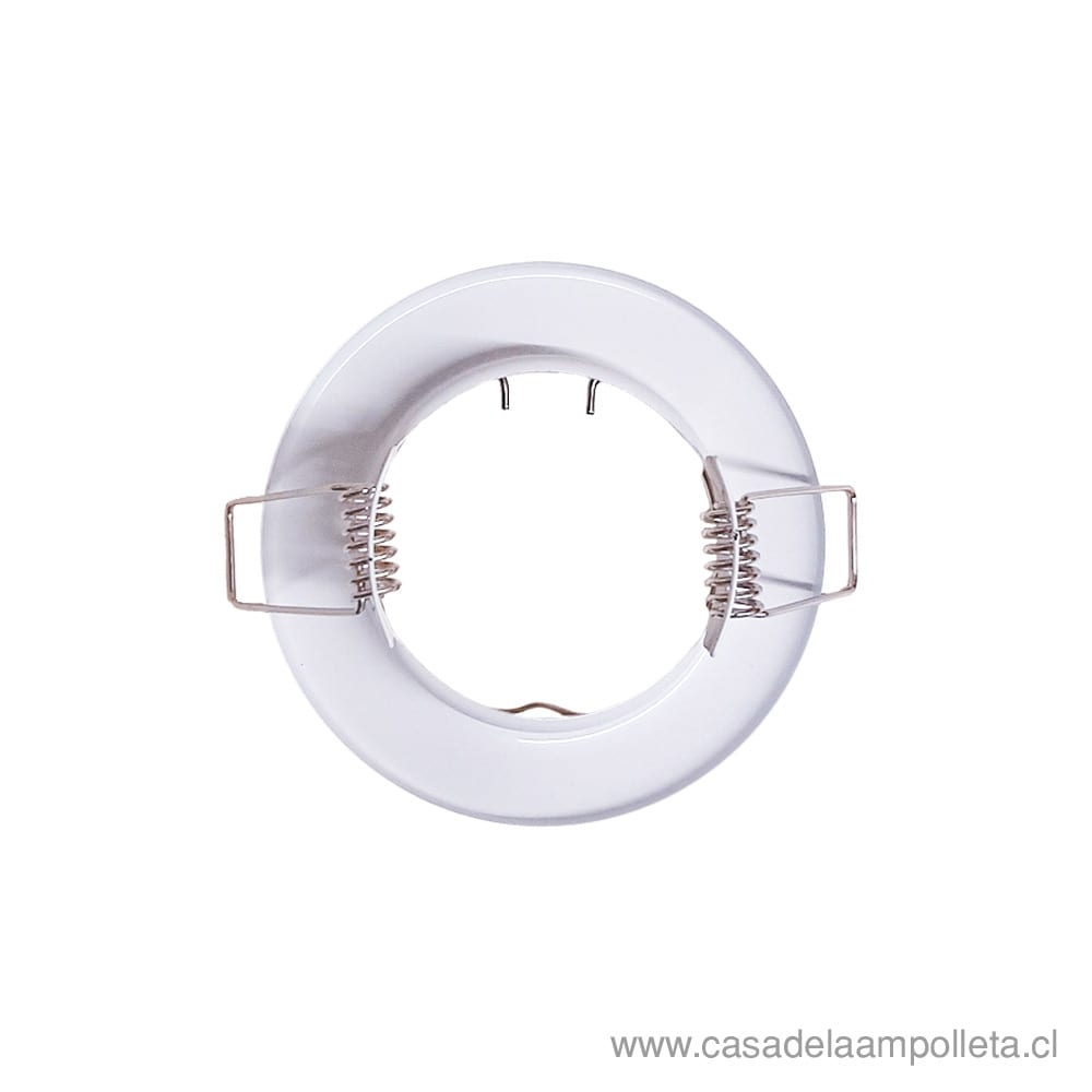 FOCO EMBUTIDO FIJO SIMPLE PARA DICROICO - BLANCO | Casa de la Ampolleta