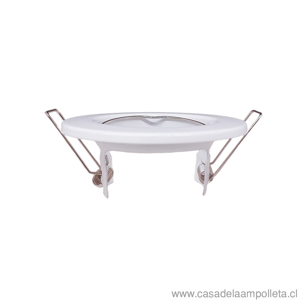 FOCO EMBUTIDO FIJO SIMPLE PARA DICROICO - BLANCO | Casa de la Ampolleta