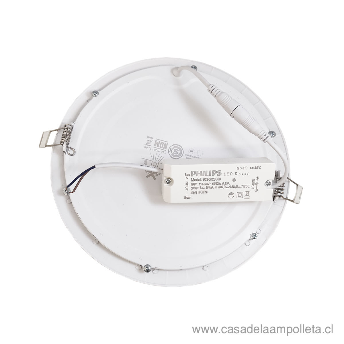 PANEL LED REDONDO EMBUTIDO 18W - BLANCO FRÍO (6500K) PHILIPS | Casa de ...