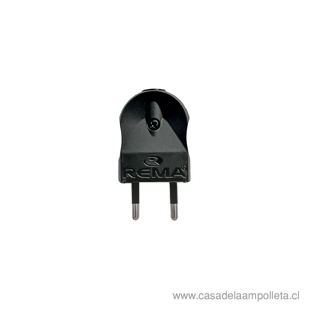 ENCHUFE MACHO CONVERTIBLE 10A - NEGRO | Casa de la Ampolleta