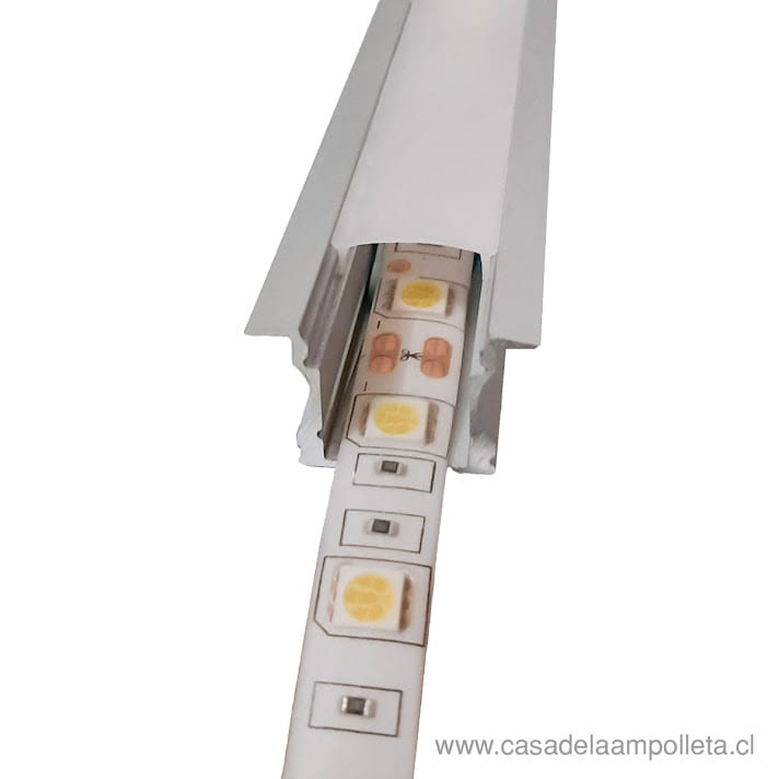 PERFIL DE ALUMINIO EMBUTIDO 15X17MM PARA CINTA LED - 2 METROS | Casa de ...