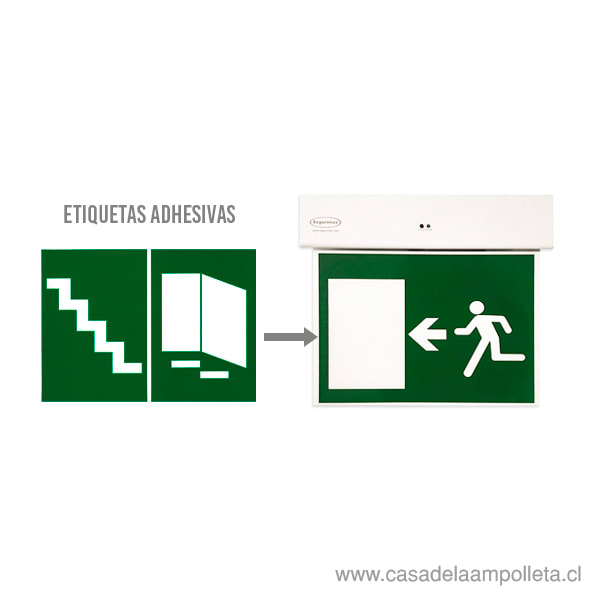 SEÑALÉTICA DE SALIDA LED ESCALERAS - SEGURIMAX | Casa de la Ampolleta