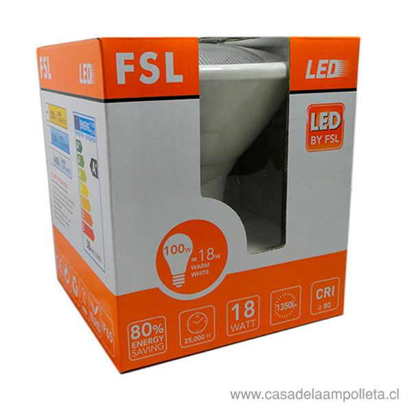AMPOLLETA LED PAR38 18W - BLANCO CÁLIDO (3000K) | Casa de la Ampolleta