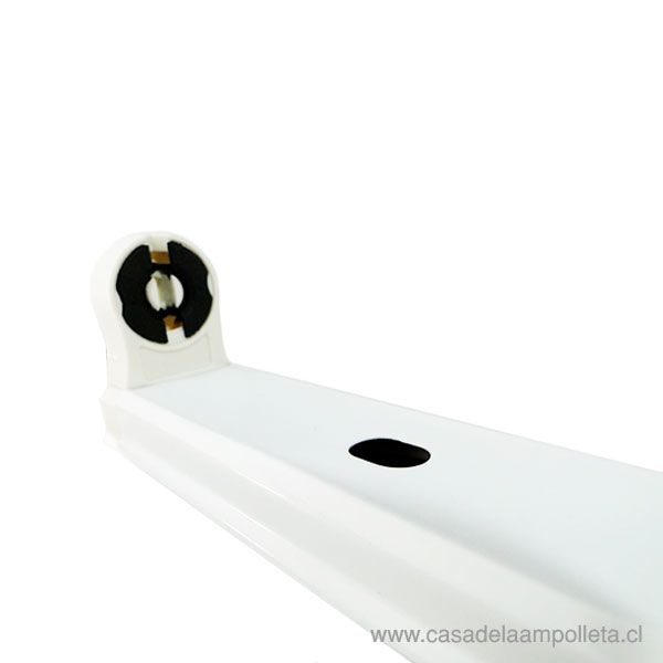 BASE PARA TUBO LED 120CM 1X18W - YU LUZ | Casa de la Ampolleta