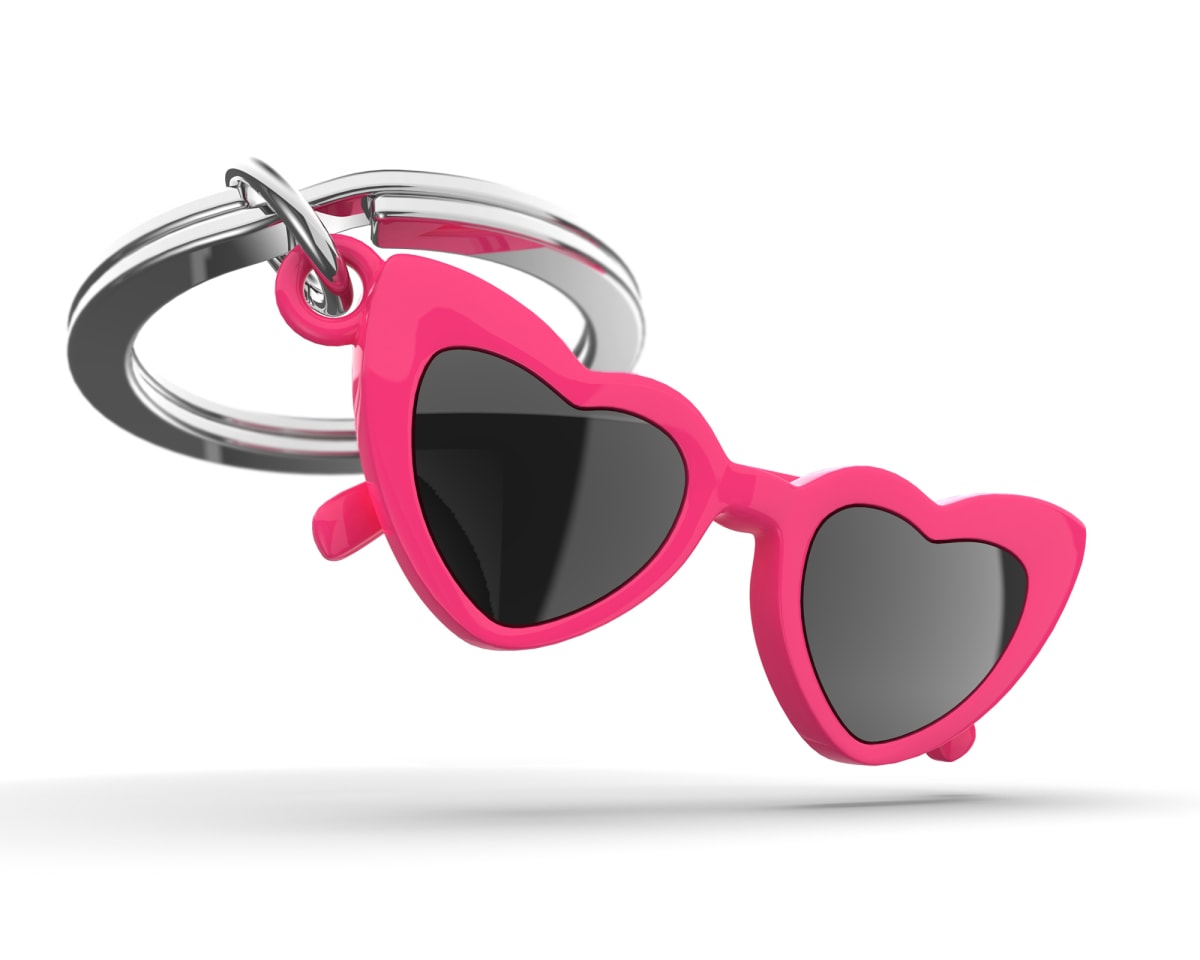Llavero Metalmorphose Anteojos corazón | Pictus