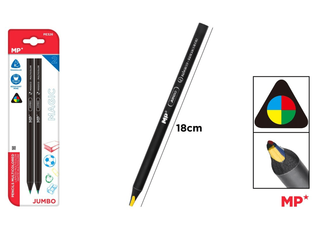 Set lapices Magicos Multicolor Jumbo x2 Uds Color Surtido | Pictus