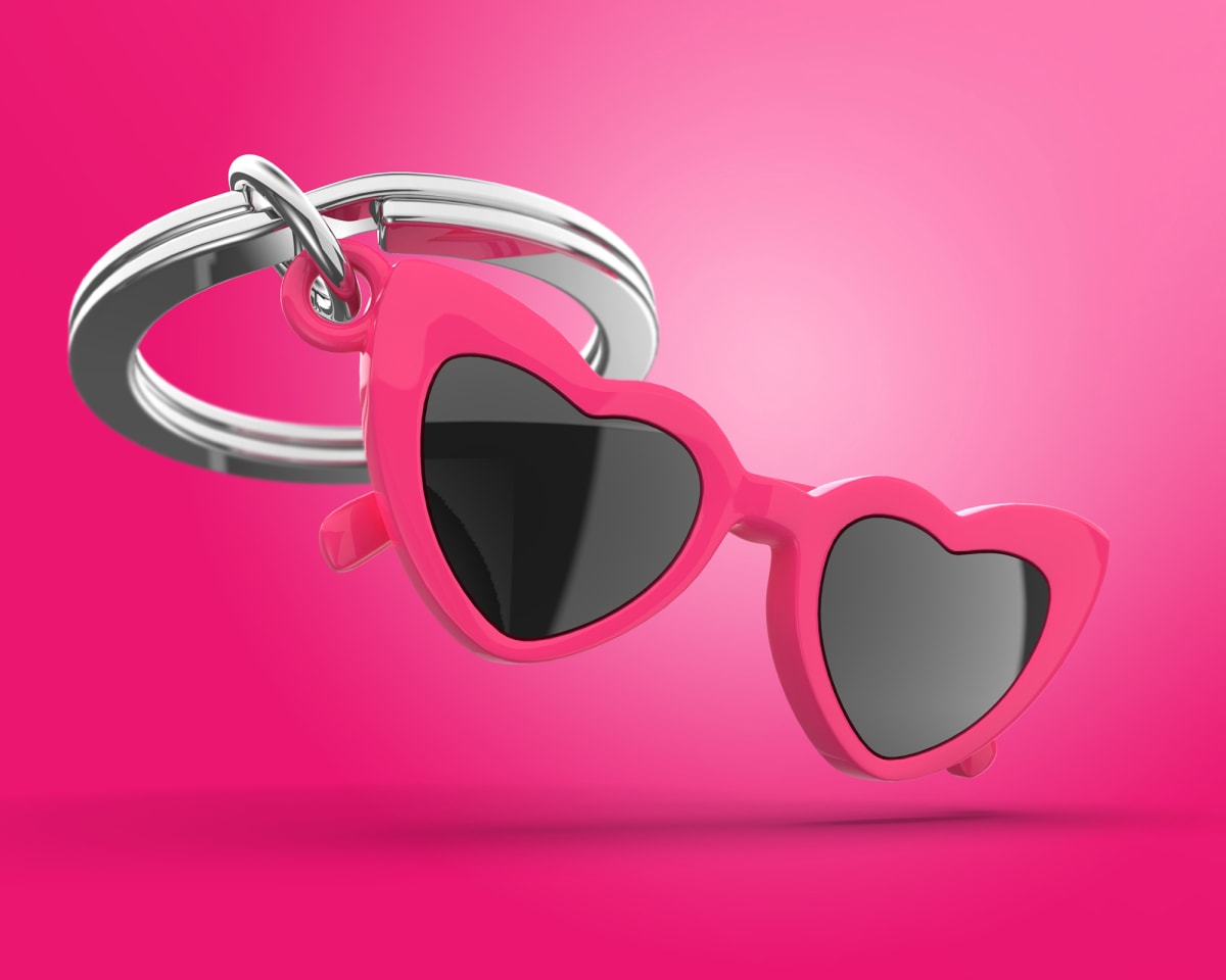 Llavero Metalmorphose Anteojos corazón | Pictus