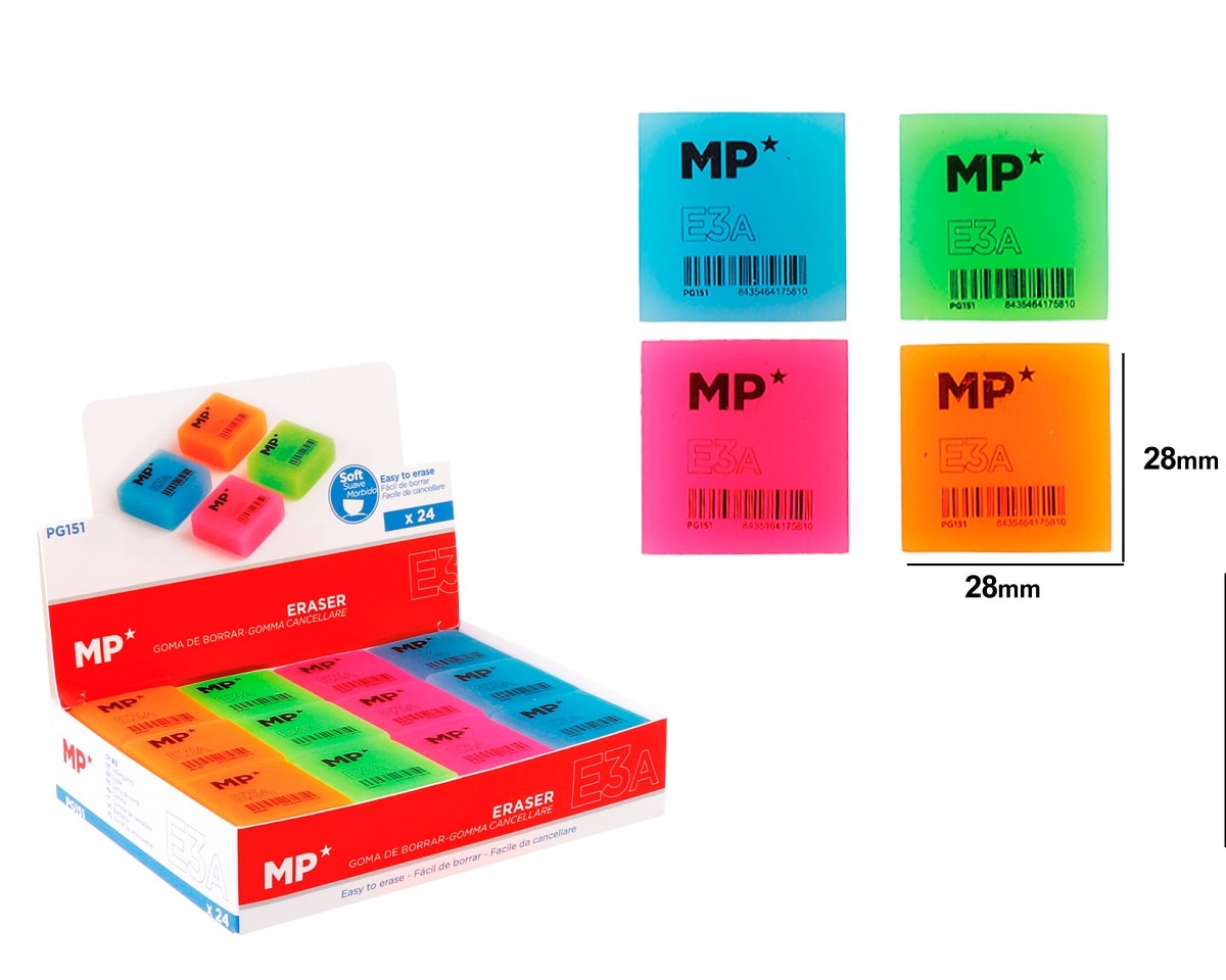 Goma De Borrar Especial 28 X 28 X 12 mm (MP) | Pictus