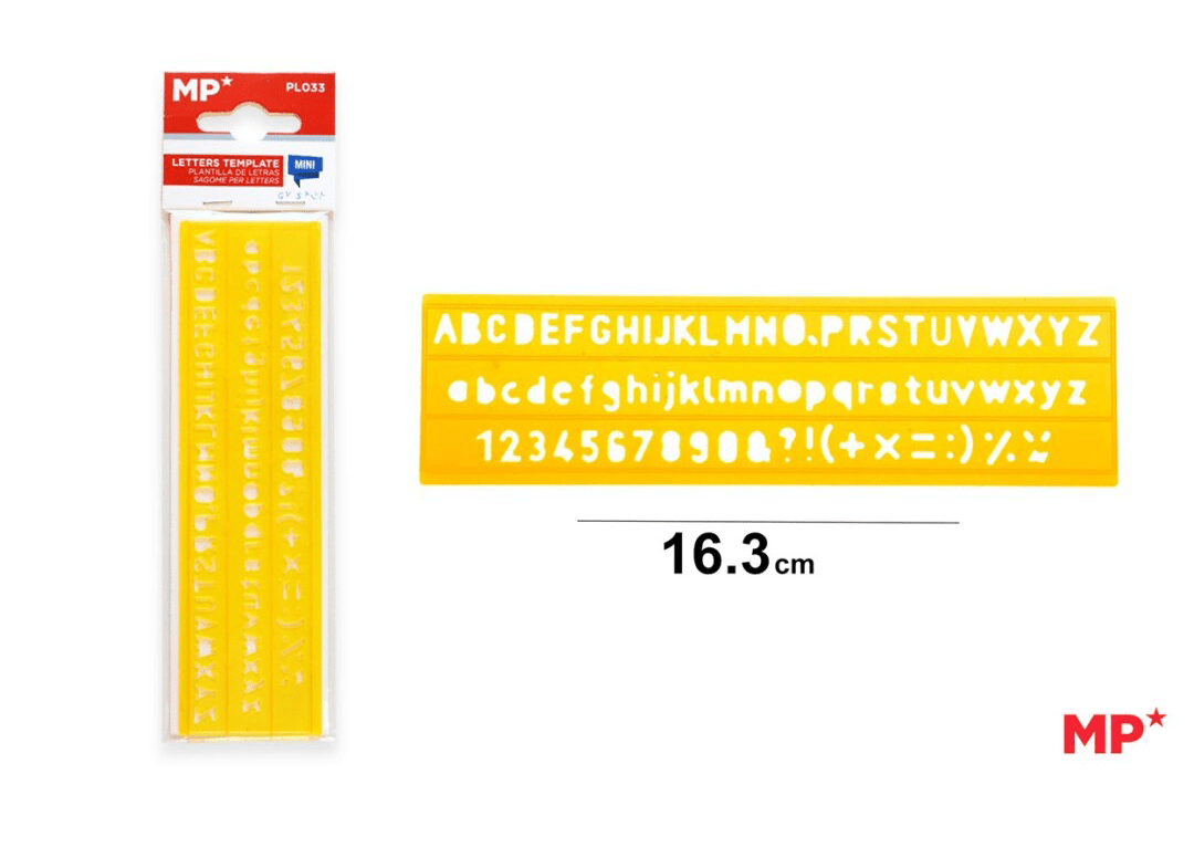 Plantilla De Letras Tamaño Mini Color Variado | Arrow Group : Portal ...