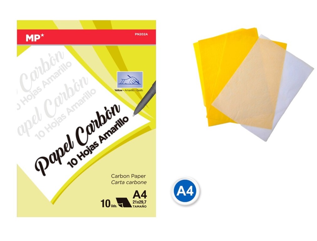 Block Hojas De Papel Carbon A4 Colores - Marca Madrid Papel | Pictus