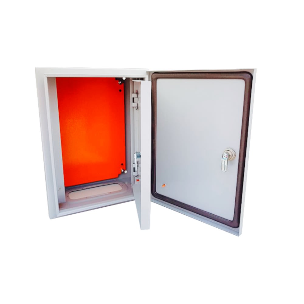 GABINETE METALICO 2 PUERTAS IP65 60x40x20CM BK | Materiales Electricos