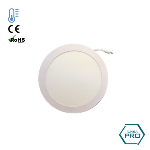 FOCO PANEL 18W EMB REDONDO 6500K FT | Materiales Electricos