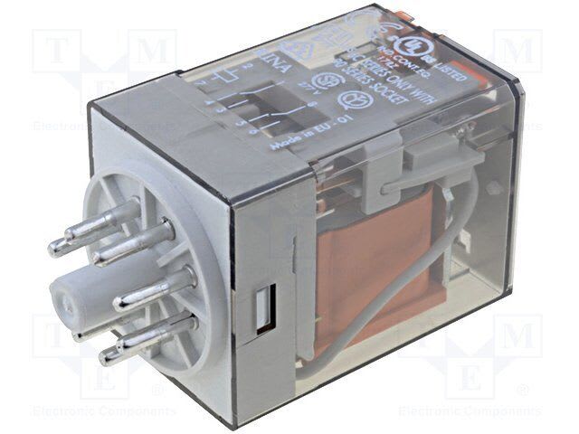 RELE 8 PINES BOBINA 12VDC 10A OCTAL PE | Materiales Electricos