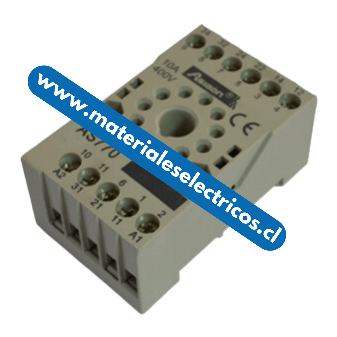 BASE RELE 11 PINES COLOR GRIS UNDECAL PE | Materiales Electricos