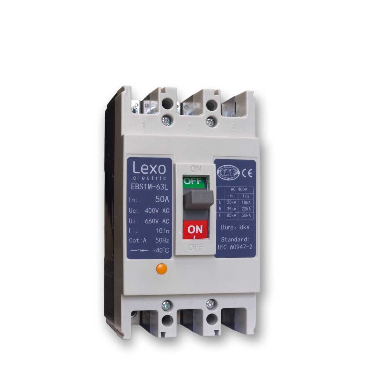 AUTOMATICO LEXO CAJA MOLDEADA 3X50A FIJO 25KA | Materiales Electricos