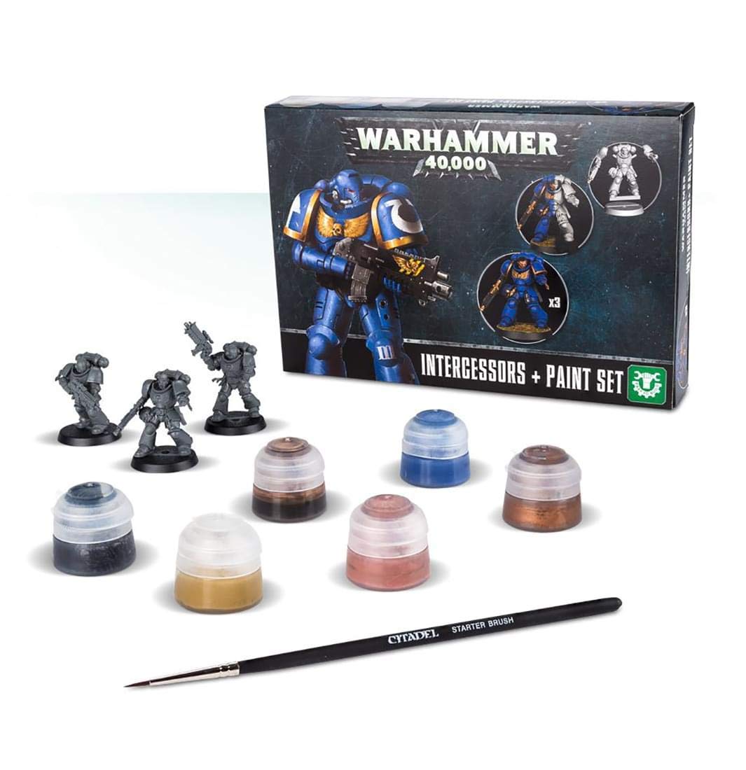CITADEL PAINT SET: SPACE MARINE PRIMARIS INTERCESSOR + PAINT SET ...