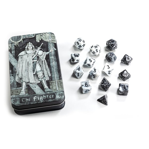 RPG CLASS DICE: FIGHTER SET TIN (15 DICE) | Wargaming.cl