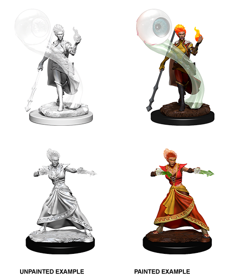 D&D Nolzur's Marvelous Miniatures Fire Genasi Female Wizard | bodega ...