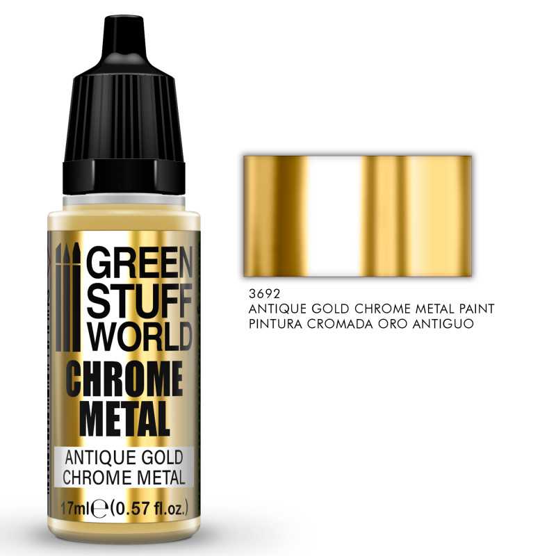 Pintura Cromada - ORO ANTIGUO 17ml | Wargaming.cl